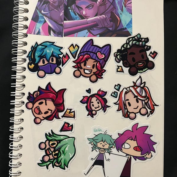 Chibi Heartsteel Stickers - Etsy