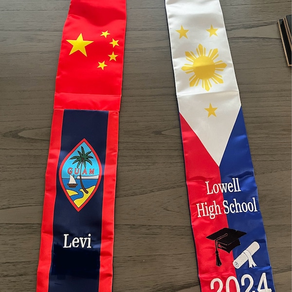 Karen Nation Graduation Flag Stoles / Sash - Etsy