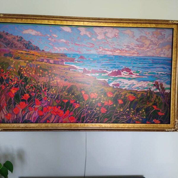 Colonial Style Ornate Wood Frame, Vintage Frame, Distressed White, Old ...