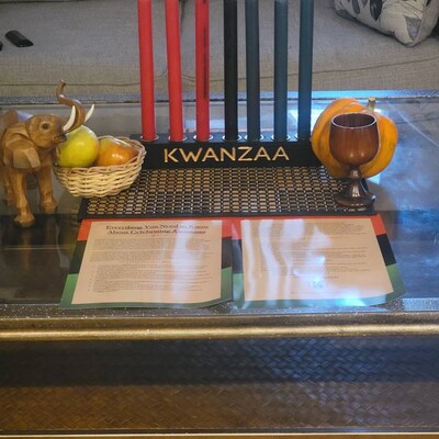 Happy Kwanzaa Puzzle With Matching Poster Teaches NGUZO SABA Principles ...