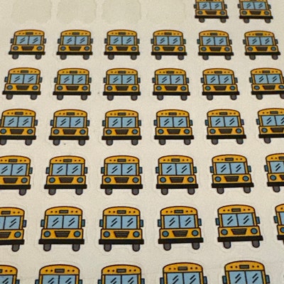 Bus Stickers School Bus Planner Stickers Transportation Stickers for ...