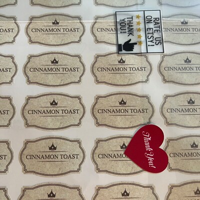 100 Pcs. Box Stickers, Shop Logo Label for Packaging, Wrapping Supply ...