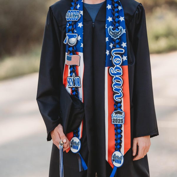 Customized Graduation Lei, Senior Recognition, Personalized Gift for ...