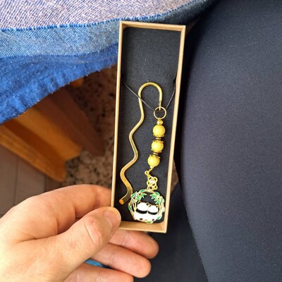 Happy Pandas Bookmark - Etsy