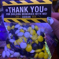 Construction Party Favor Bags & Toppers, DIY Construction Party Favors ...