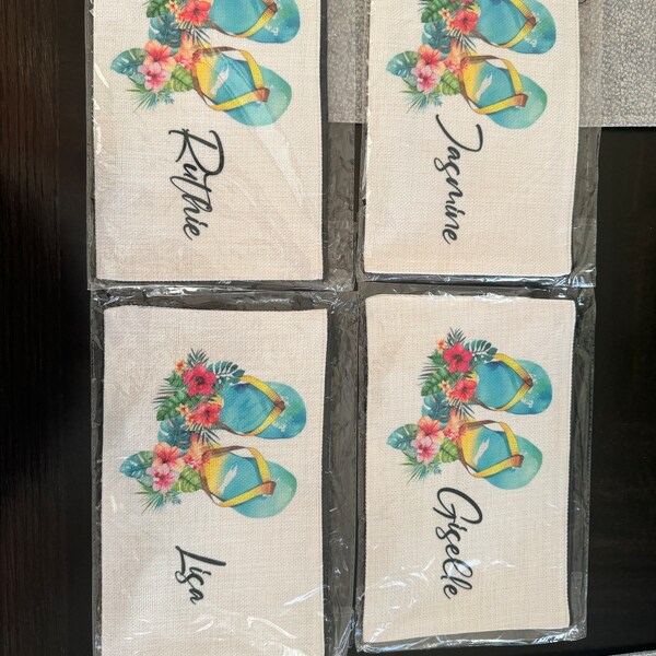 Personalized Name Coaster, Custom Name Floral Coaster, Personalized ...