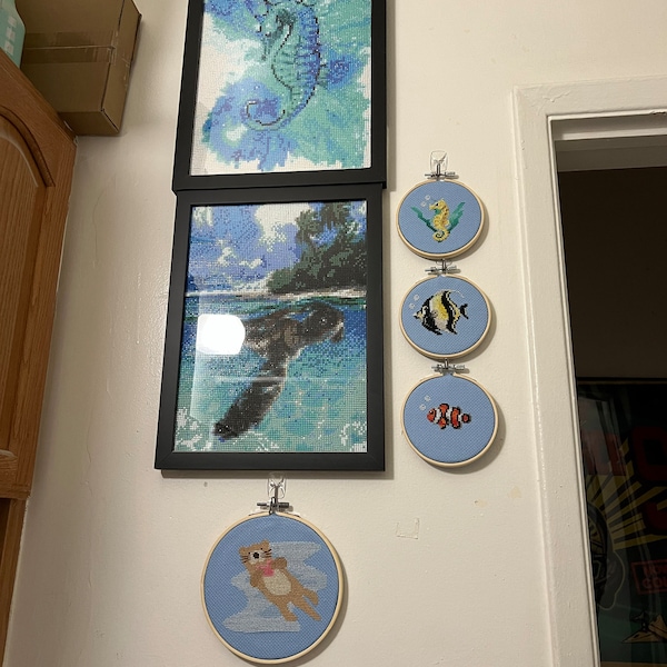 Tropical Fish Cross Stitch Pattern Bundle Set of 4 Tropical Fish ...