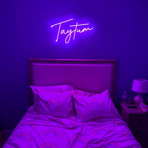 Custom Neon Name Signs for Kids' Bedrooms/nurseries, Light up Name ...