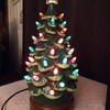 Wood Ceramic Christmas Tree Base With Light - Etsy