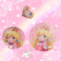 1.5 Princess Peach, Daisy, Rosalina and Pauline Buttons Super Mario ...