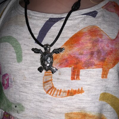 Sea Turtle Necklace Silver Sea Turtle Baby Hatchling Turtle - Etsy