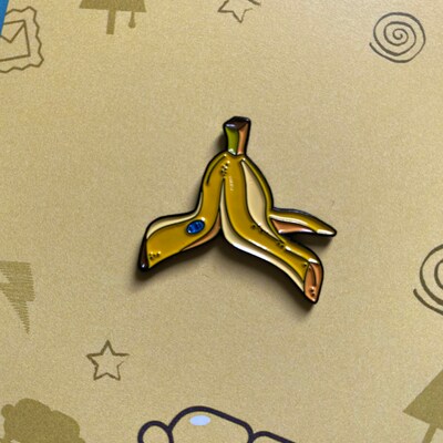 Banana Peel Pin - Etsy