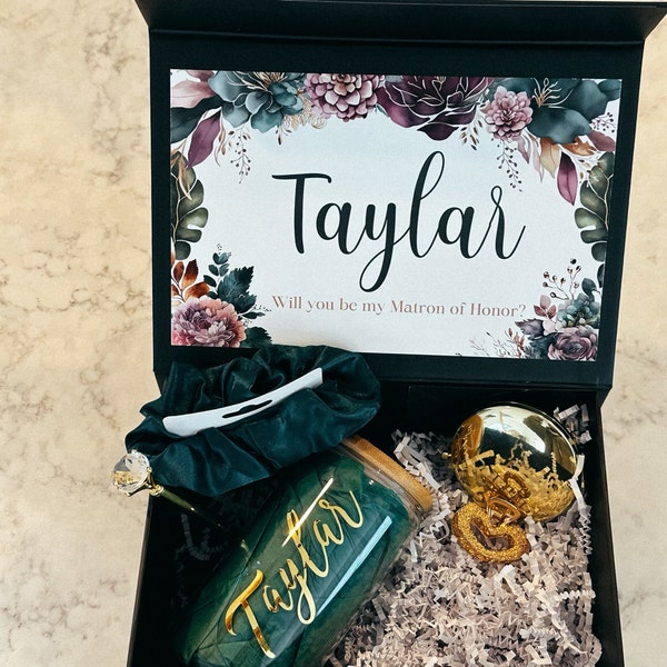 Personalized Bridesmaid Gift, Personalized Proposal Box, Bachelorette ...