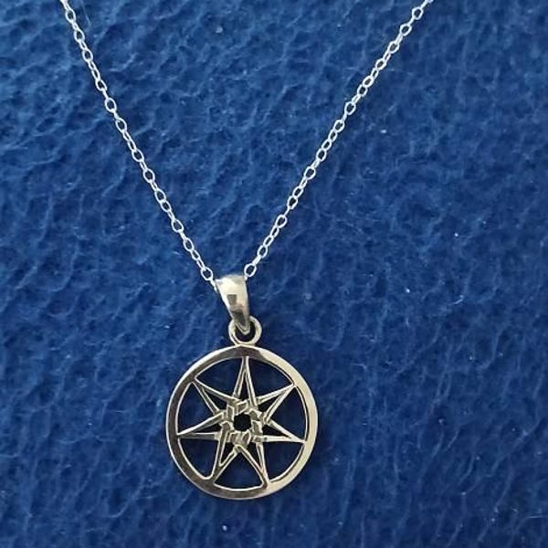 Witch Locket Necklace - Sterling Silver Wiccan Pentacle Spell Locket ...