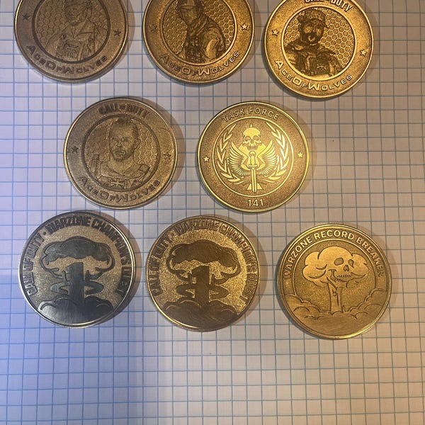 Personalized PUBG Winner Winner Chicken Dinner 40mm Solid Brass ...