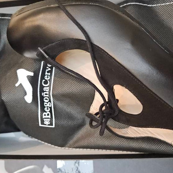 Flamenco Shoes Professionals Brand New Candor Black Leather Suede ...