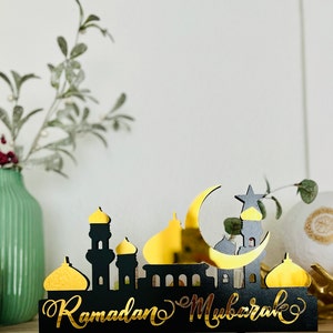 Kaaba Islamic Wall Art Ramadan Decoration First Kalima Kufic ...