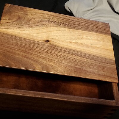 Wooden Keepsake Box, Custom Engraved Wood Box, Memory Box, Personalized ...