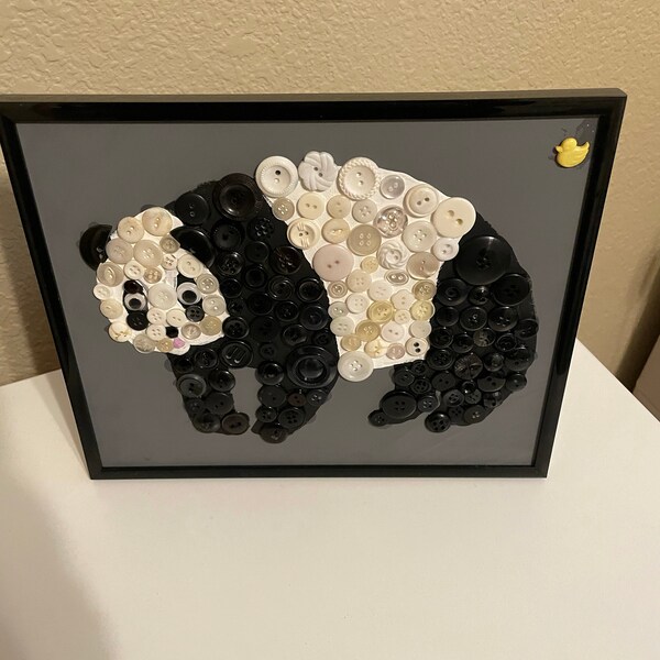 Button Mosaic Craft Kit for Kids - Etsy