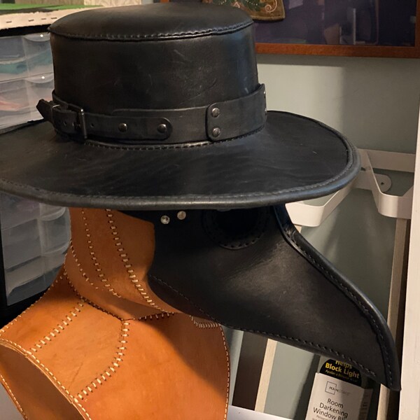 Plague Doctor Hat Pattern - Leather DIY PDF Template - Etsy
