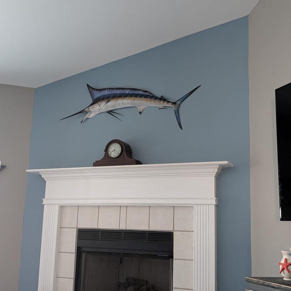 50” Barracuda Half Sided Fish Mount - Etsy