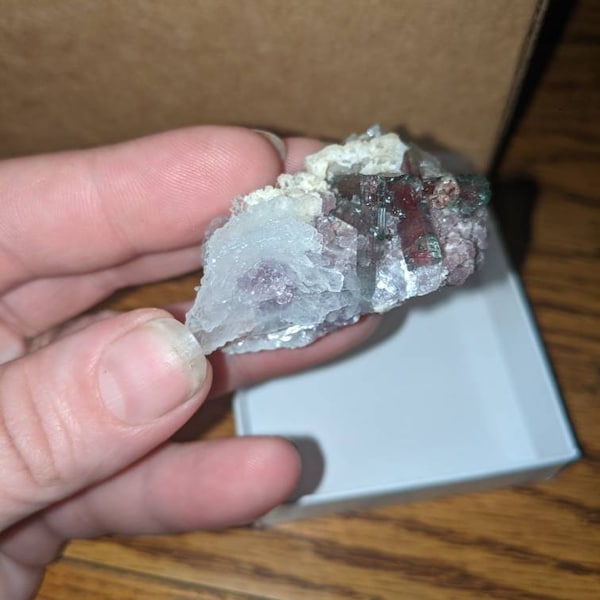 Cathedral Quartz Crystal: Alligator Quartz Matrix With Green Tourmaline ...