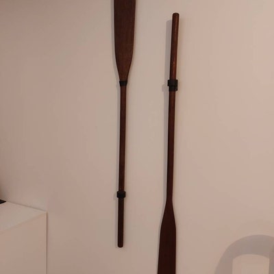 Leather Vertical Paddle Display Hanger, Canoe Row Hook, Wall Hanging ...
