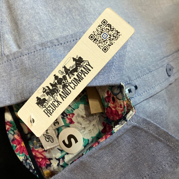 Rectangle Hang Tags - Your Logo and Text - Customized Price Tags ...