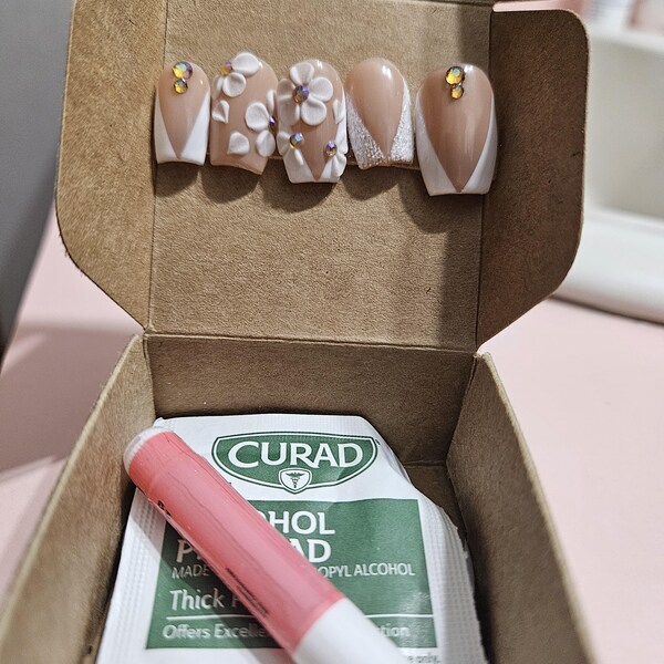 Cloudy Starry Sky Nails-styled - Etsy