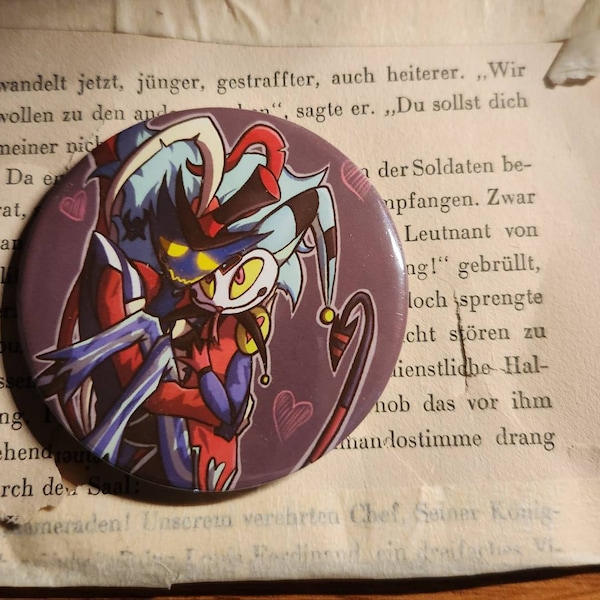 Hazbin Hotel Vox TV Demon Sticker Buttons 58 Mm Fanart - Etsy