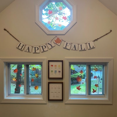 Happy Fall Banner Fall Decor Fall Banner Rustic Fall Sign - Etsy