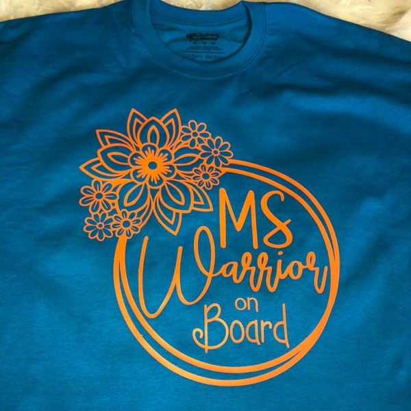 MS Warrior on Board SVG, Dxf, Png, Jpg, Multiple Sclerosis Svg, MS Svg ...