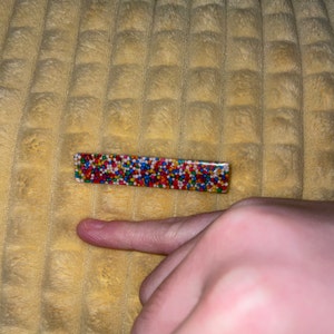 Rainbow Barrette, Sprinkle Jewelry Accessory, Rainbow Hair Clip, Hair ...