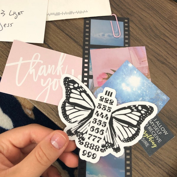 Angel Number Sticker 444, Protection, Guidance - Etsy