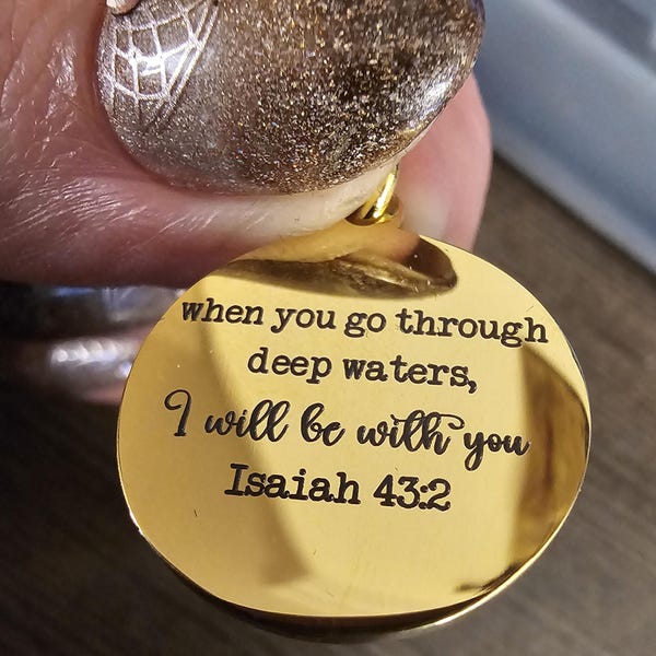 Perfect Love Casts Out Fear Bible Verse Gold Necklace, Christian Gift ...