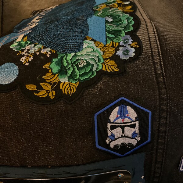 3.5" Pre Made Blank Patch Overlock Edge Embroidery (listing is for 3 ...