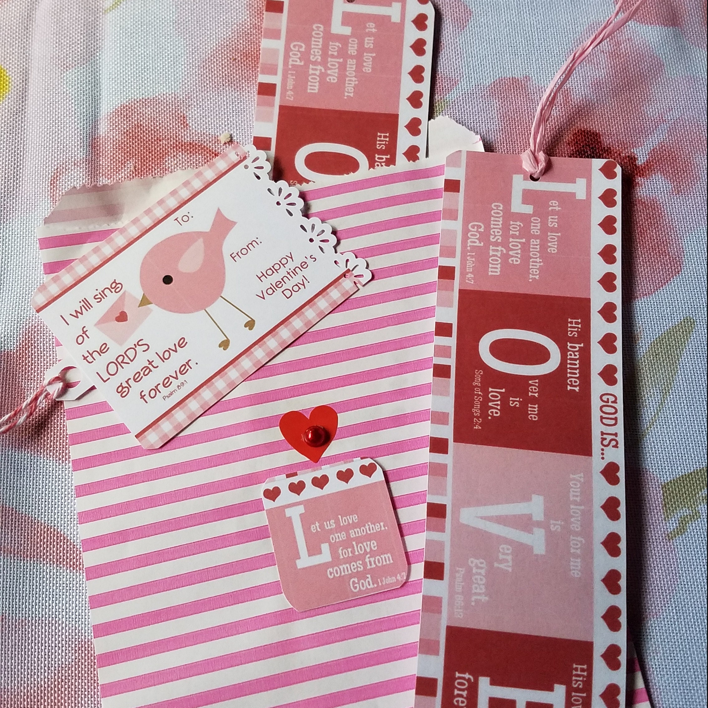 Printable Valentine's Day Bookmark God is Love Scripture | Etsy