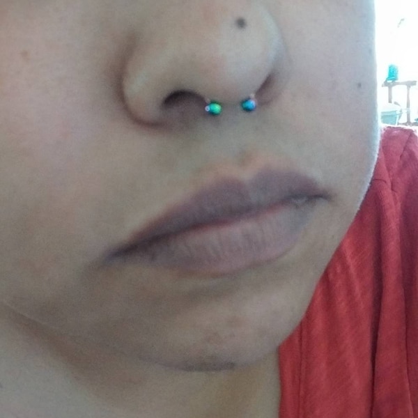 14g SEPTUM Ring, Septum Horseshoe, Septum Ring 14g, Circular Barbell ...