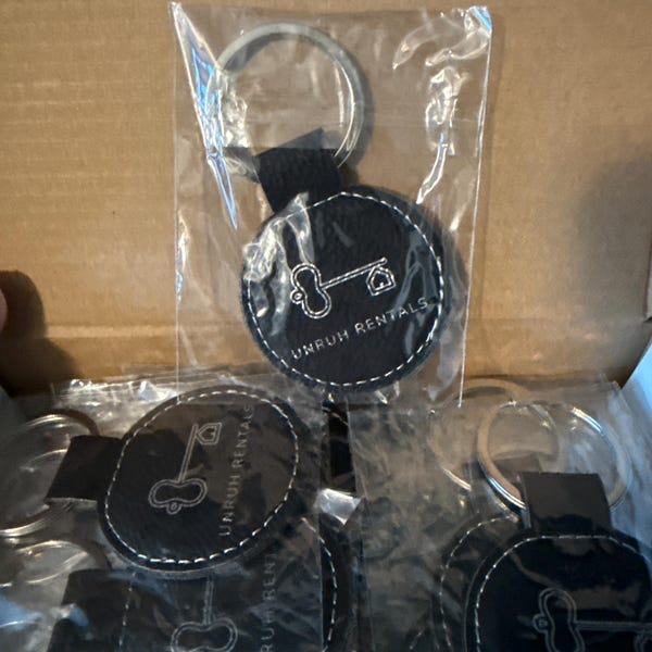 Custom Logo Keychain, Promotional Products, Custom Leather Keychain ...