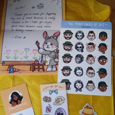 The Many Faces of 141 Sticker Sheet Cute COD MWII Stickers - Etsy UK