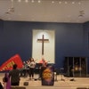 Holy Fire Blue/purple Silk Printed Worship Flags - Etsy
