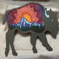 Layered Herz Bee Art svg Layered Mandala svg Honig herz svg Biene decor ...