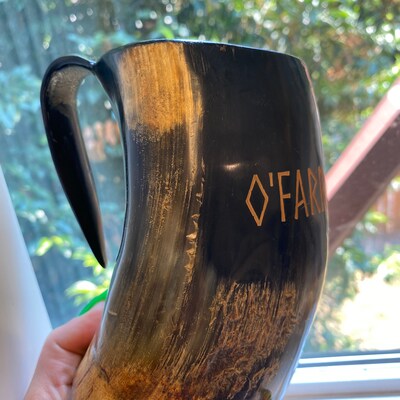 Personalized Horn Mug Viking Drinking Horn Mug Beer Mug - Etsy UK