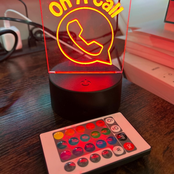 Do Not Disturb Remote Controlled LED Light, Night Light, Office Light ...