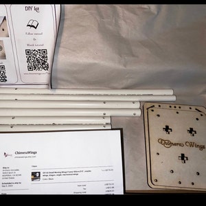 DIY Kit Articulating Wing Frame Large Upright 240cm/7'10 Lightweight ...