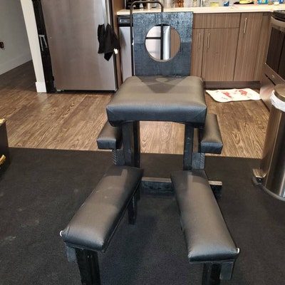 Self-bondage Stockade Spanking Bench With Time Release Handcuffs - Etsy