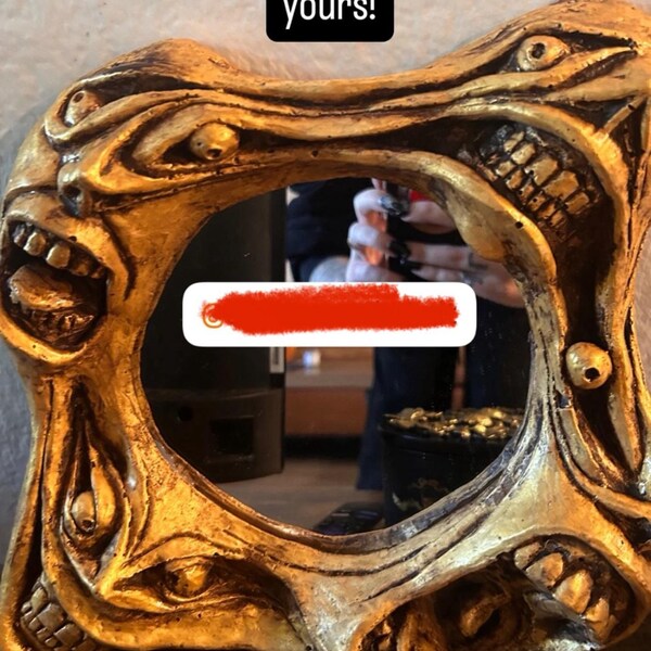 Gaping Gob Hanging Mirror. - Etsy