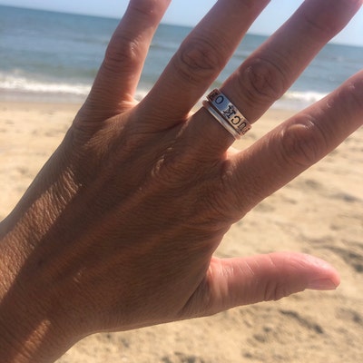 Word or Name in ASL / American Sign Language / Hand Stamped Cuff ...