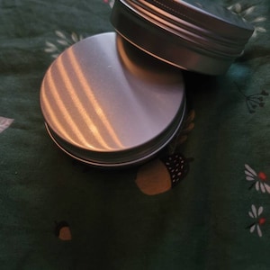 Aluminum Round Metal Tin Container With Lid Small Sample Container DIY ...