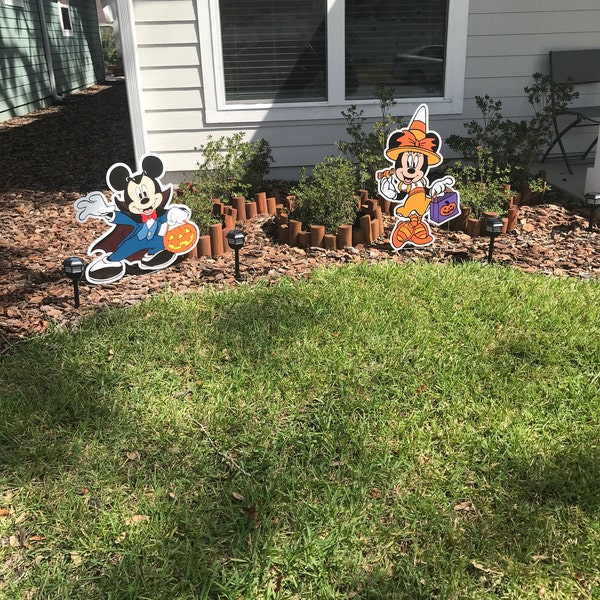 Minnie Mouse Halloween Yard Sign/ Halloween Outdoor Decor/halloween ...